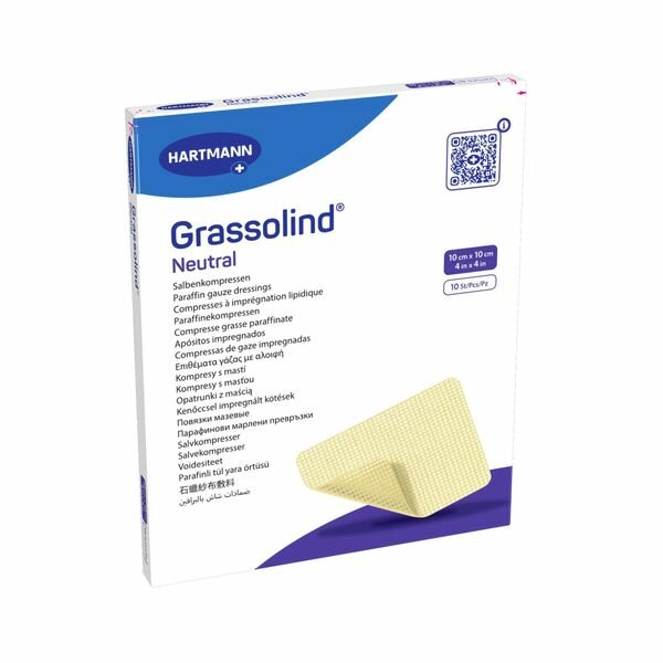 Повязка мазевая Neutral Grassolind/Гразолинд 10х10см 10шт