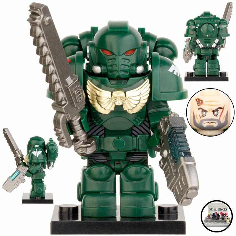 Аниме Игра фигурок Конструктор (совместим с лего), Warhammer 40,000 Dark Angels 6см -пакет TF05