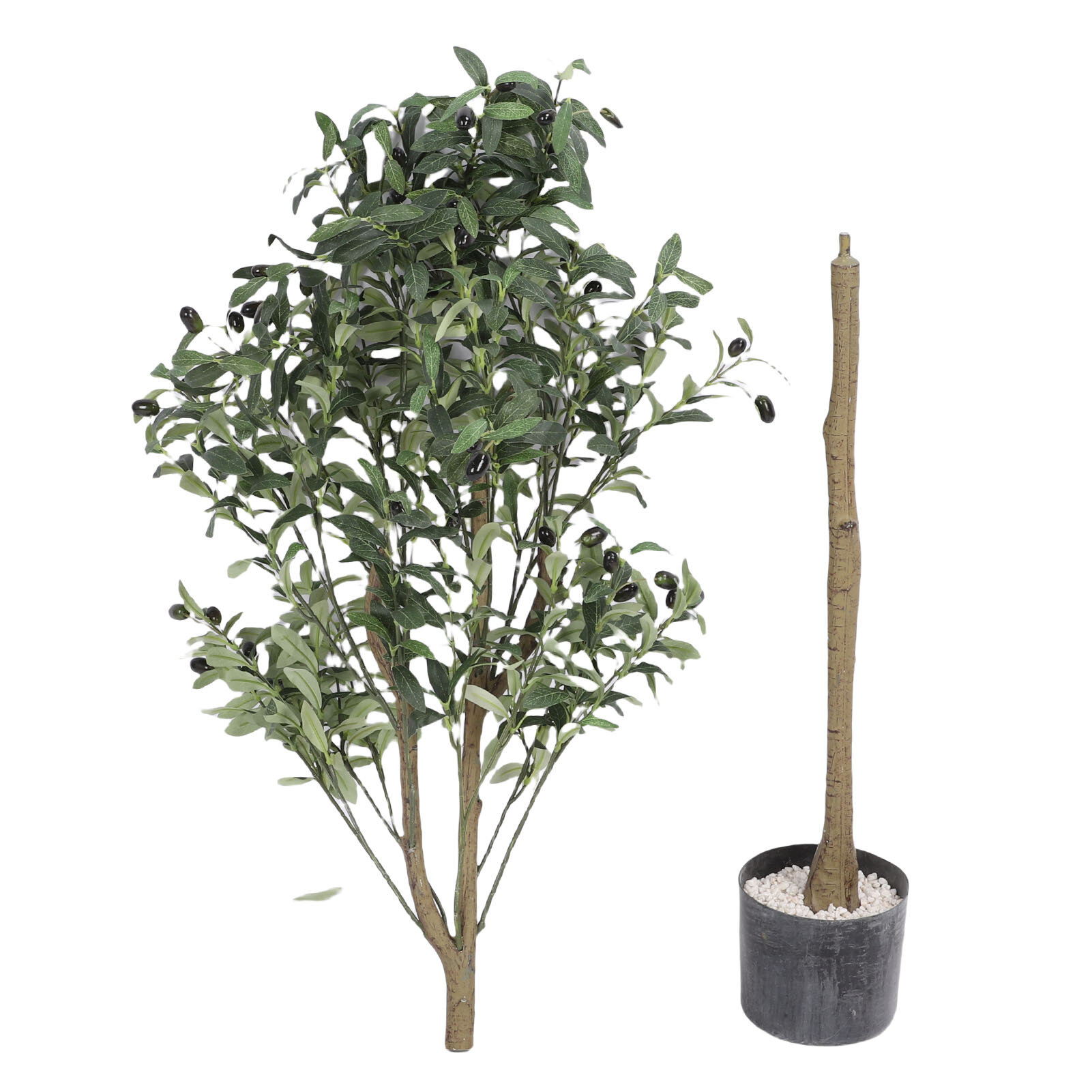 Искусственное дерево высокое ABS PU имитация оливкового дерева для бассейна, вечеринки, приморского двора, украшение интерьера 150 см/59,1 дюйма