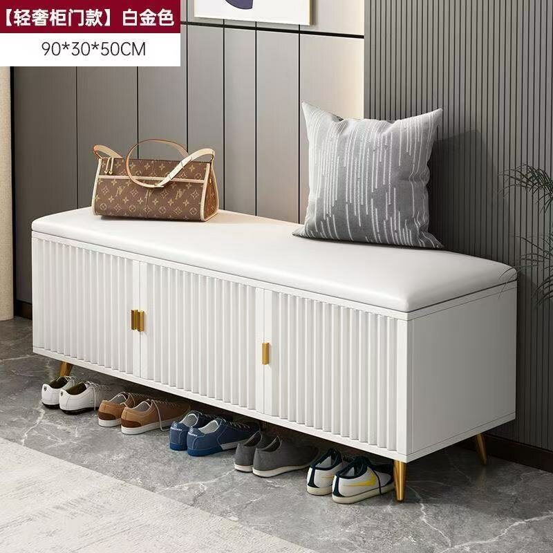 Домашняя скамейка для смены обуви у входа, легкая роскошь, можно сидеть, 90х30х50 см