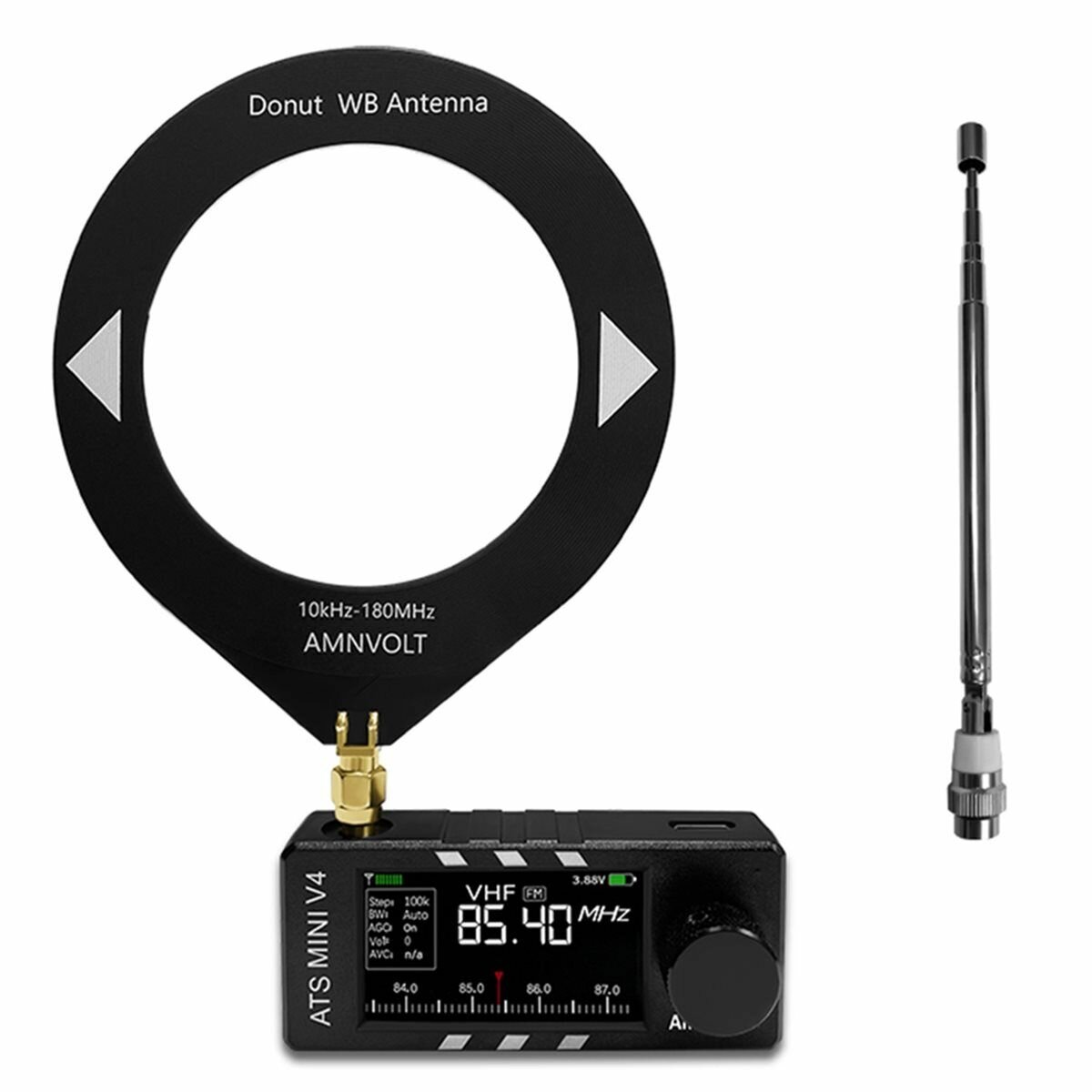 Обновленная версия V4 ATS MINI SI4732 Радиоприемник на все диапазоны DSP FM AM SSB LSB USB, со встроенным усилителем для наушников с высоким импедансом.