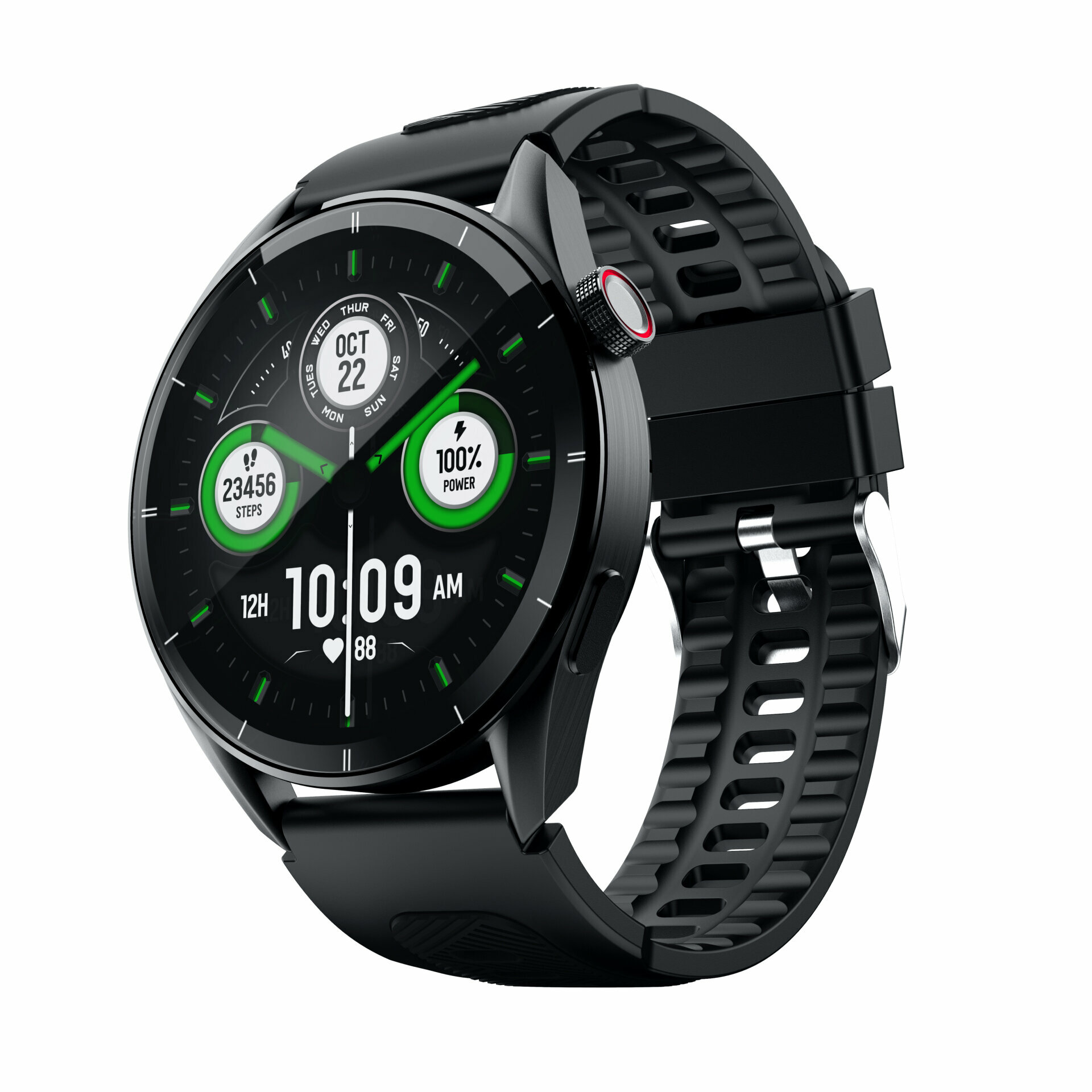Смарт-часы TECNO Watch Pro 3, черный, BT 5.3, 60 Гц, 1.43" AMOLED экран