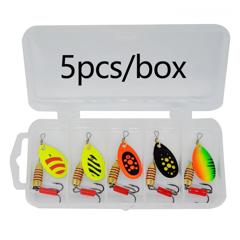 5 шт./кор, спиннер, рыболовная приманка, 5 г, металлическая ложка, приманки, рыболовные приманки, зимние искусственные твердые приманки, спиннербейт Pesca