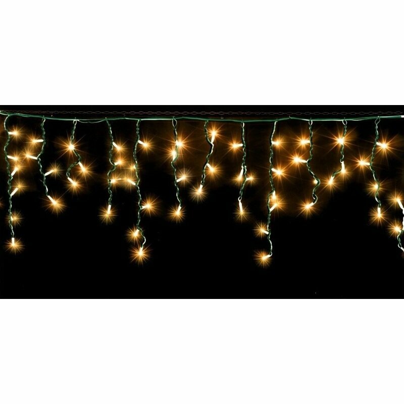 Гирлянда светодиодная 80LED ламп, 300x50 cм,220 B, тепл бел,8реж, IP44,92815