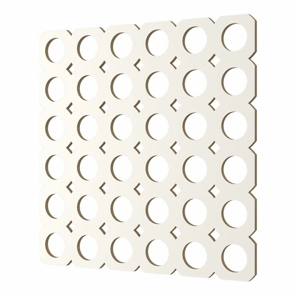 Перфорированная Панель Cosca Цирко ХДФ Белый В1030хШ695 мм / Коска.