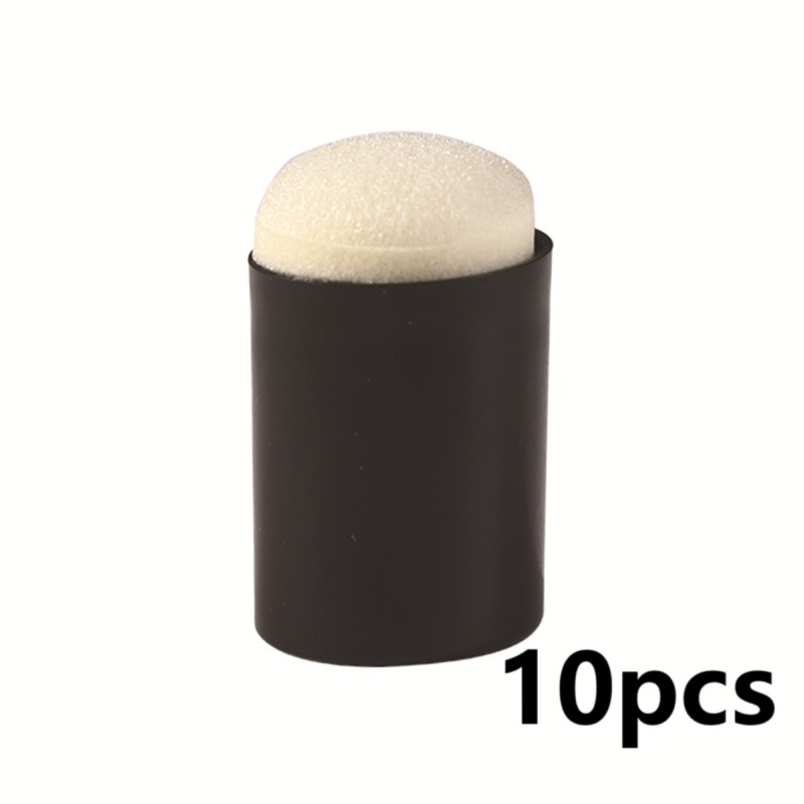 Набор для творчества Creative Finger Sponge Painting Set, 10 штук, черный цвет, материал губка пена синтетика, техника рисования трафарет гуашь акрилл акварель, для лица ногтей рукоделия детей взрослых, стamping shading scrapbooking