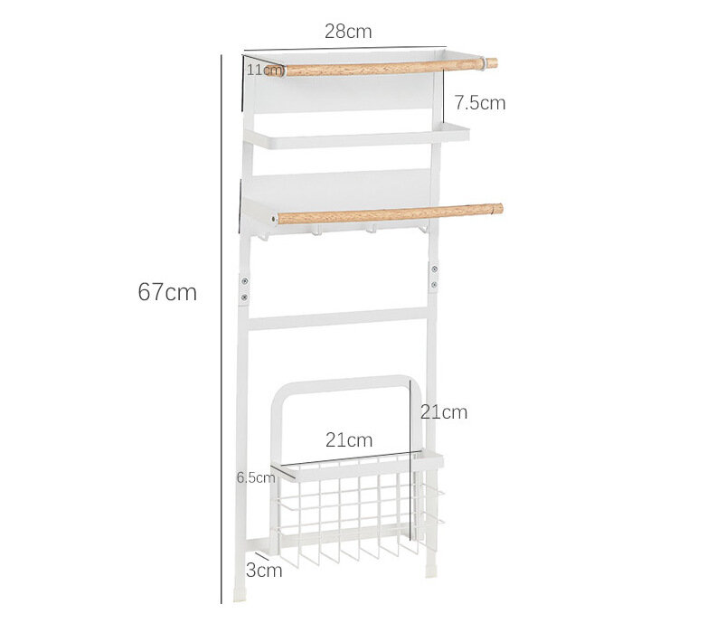 Подвесная полка для холодильника, магнитная полка для стиральной машины, подвесные перчатки, стиральный порошок, магнитная настенная полка для хранения, не требует сверления