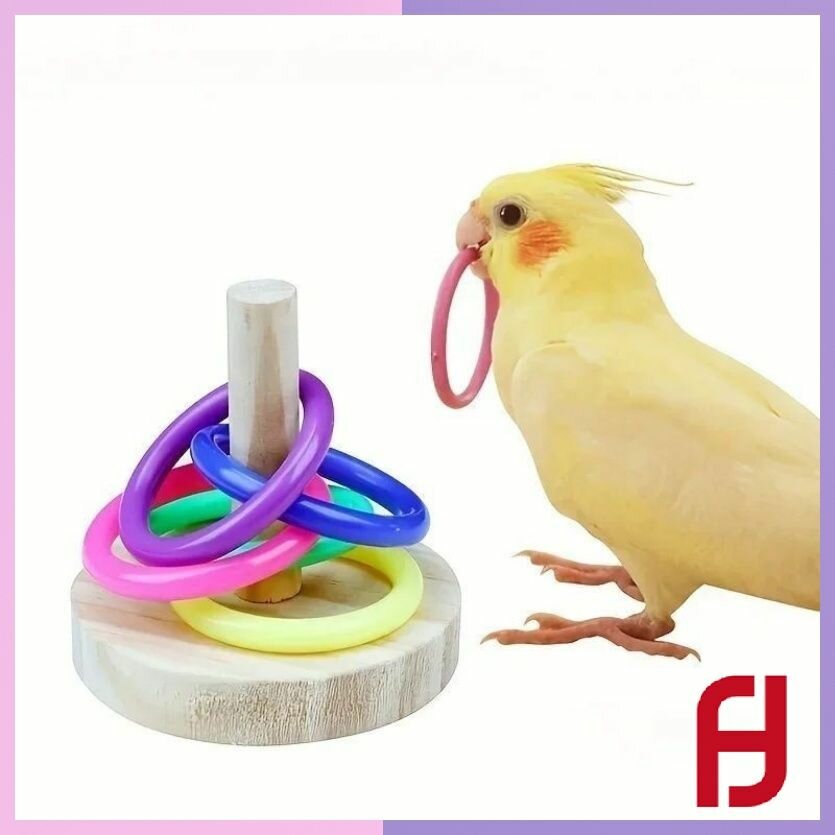 Игрушки для птиц, Интерактивная игрушка с кольцом попугая