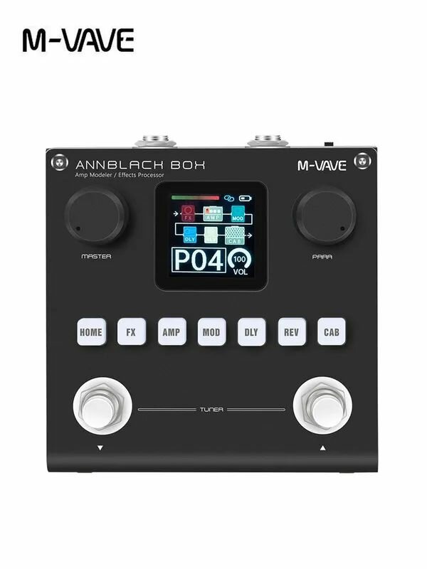 M-VAVE AnnBlackbox Гитарный / басовый усилитель Modeler с мультиэффектным процессором, перезаряжаемый для бас-гитары с электрогитарой