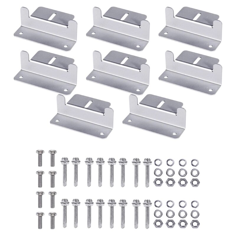 Кронштейны для крепления панелей Solars из алюминиевых сплавов для легкой установки на крыше или стене Поддерживают панели любого размера
