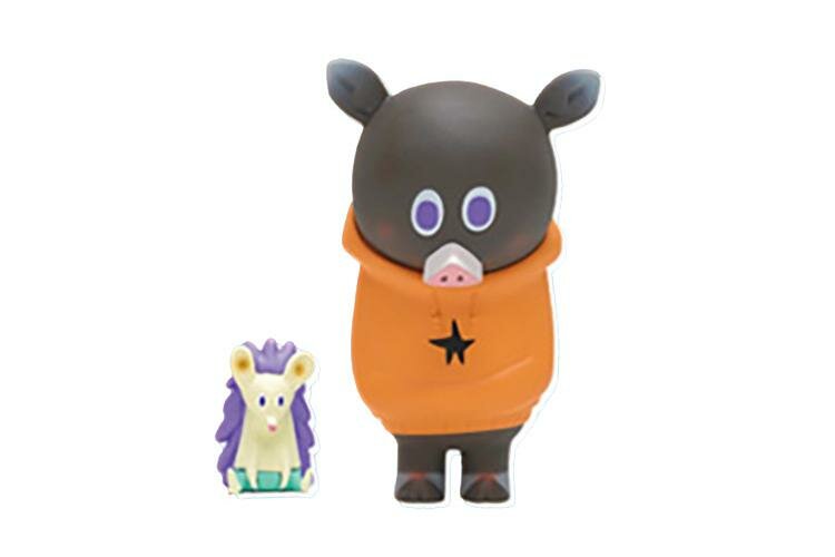 POP MART GREEN COW GARDEN Мини Коллекция Специальная Версия Мистические Боксы Одиночный Мистический Бокс, Confirmed-Woo and Hedgehog (Open), зелёный