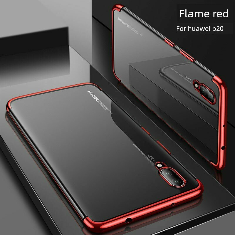 Чехол для Huawei P20 в цвете Огненный красный - Премиум ударопрочный защитный чехол