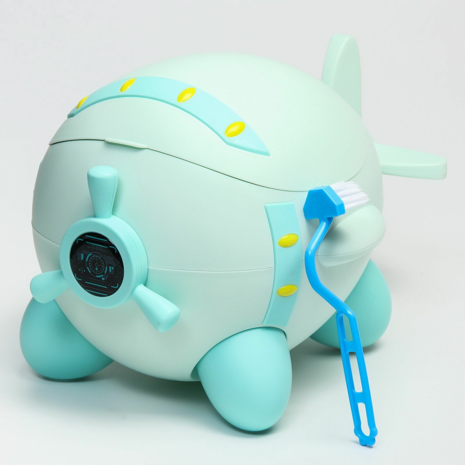 Горшок детский "Вертолет", цвет зеленый, тип: горшок-игрушка