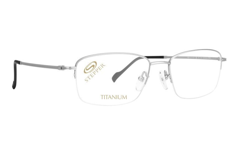 Оправа Stepper SI-60266 F020, унисекс, прямоугольная, титановая, серебристая.