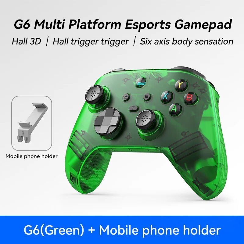 Беспроводной геймпад DIXSG BSP G6 Зеленый, green-A