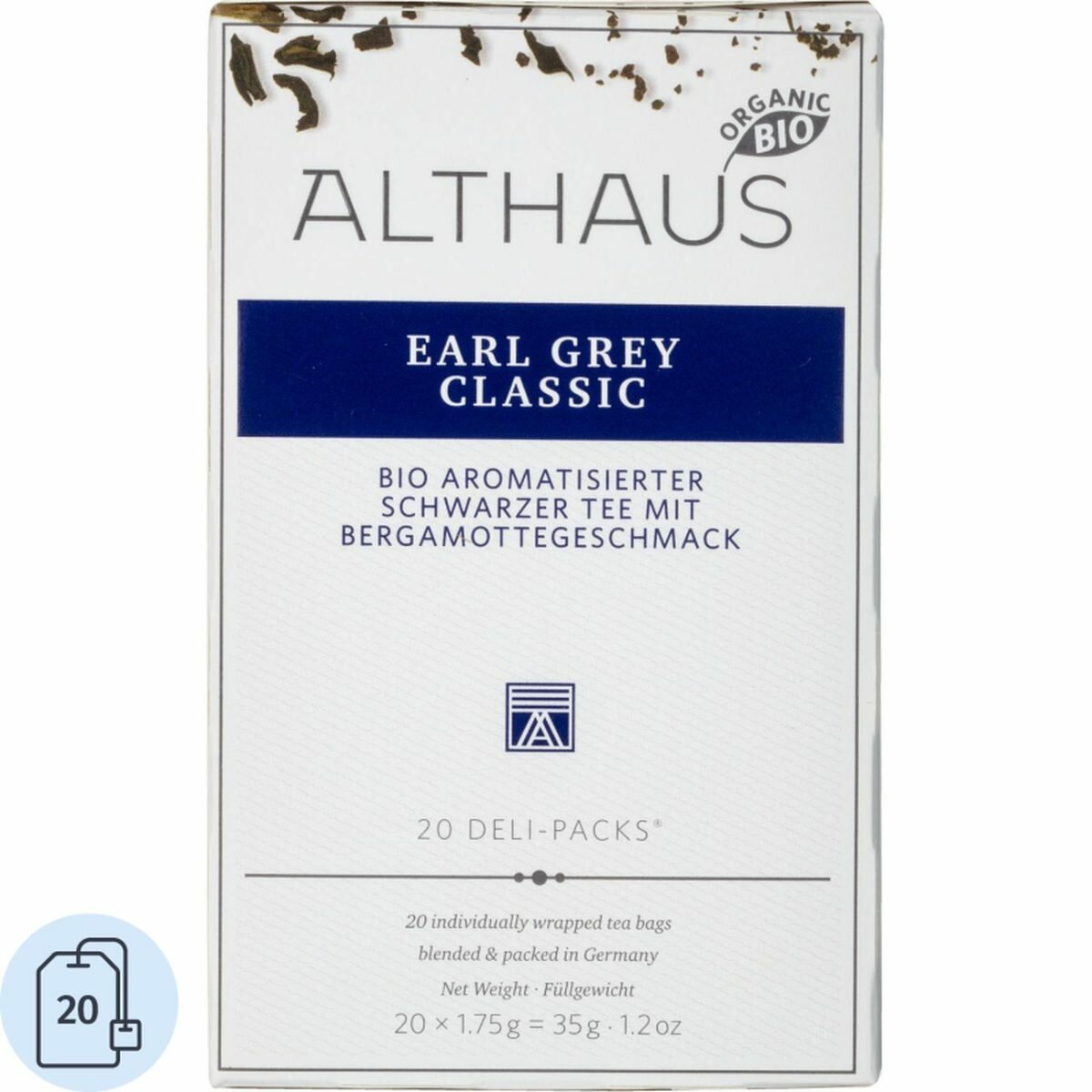 Чай Althaus Deli Packs Royal Earl Grey 20 пакетиков, 12шт.