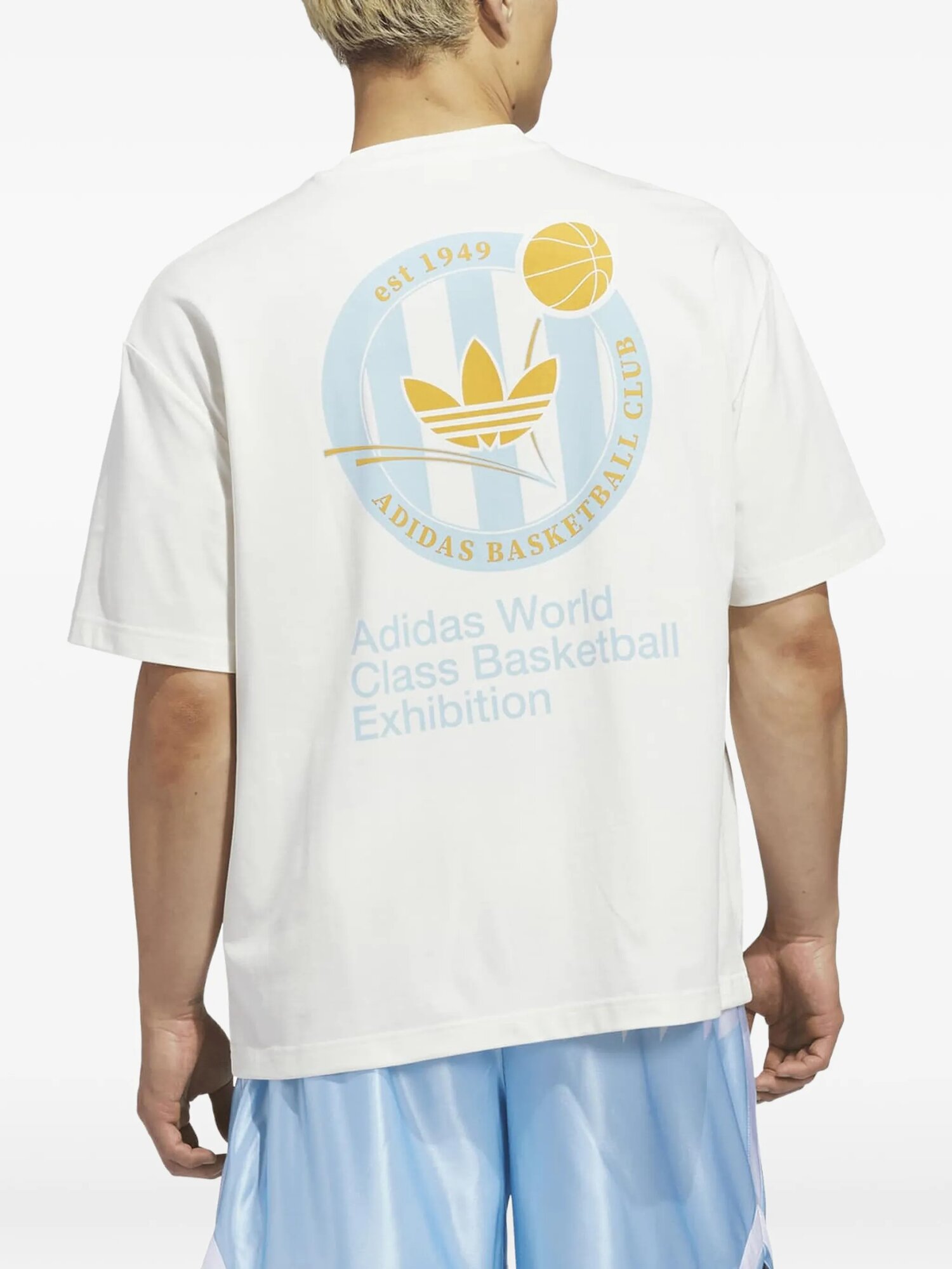 Футболка adidas, размер 46 GER, white — фото 1