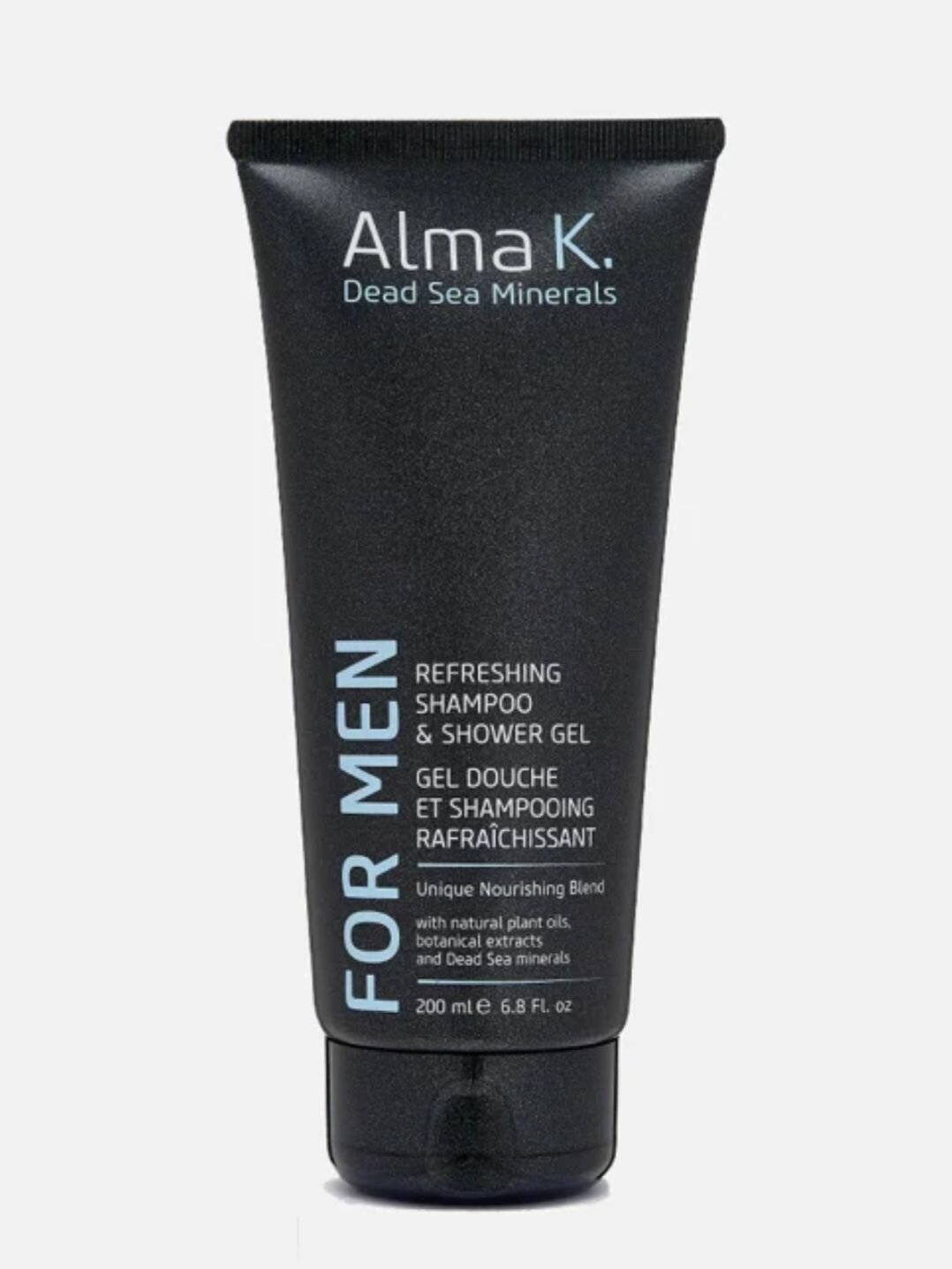 Освежающий гель и шампунь для мужчин ALMA K. refreshing shampoo & shower gel