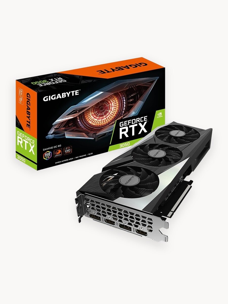 Видеокарта GIGABYTE GeForce RTX 3050 GAMING OC GDDR6 (310691)