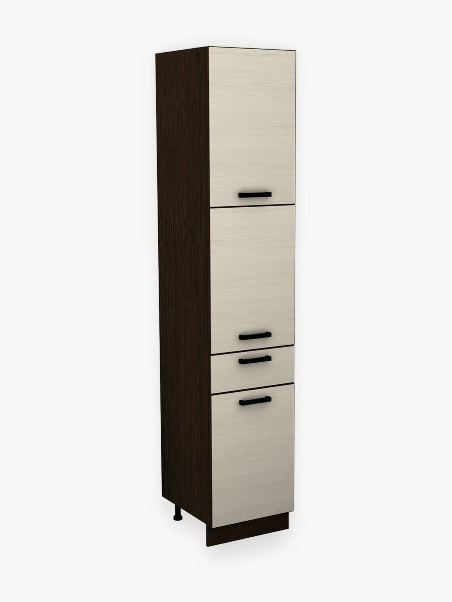 Пенал ЭРА П400-1я Мальва, для кухни, модульный, ЛДСП, Венге/сосна лоредо