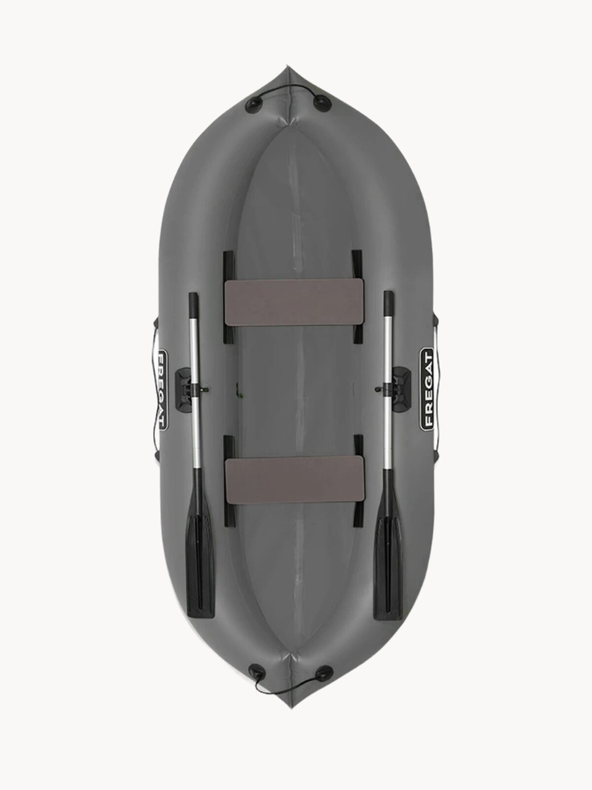 Лодка надувная ПВХ Фрегат М-2 У (260 см), серая, для рыбалки