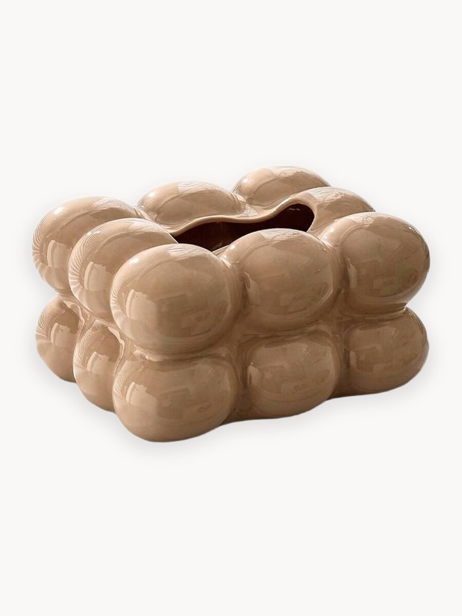 Керамическая Подставка Для Салфеток С Металлическим Блеском Зефирное Облако В Пастельных Тонах