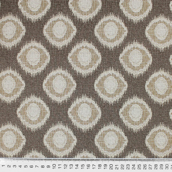 Мебельная ткань Ткани-100, 100x140см, с геометрическим рисунком, коричнево-белая