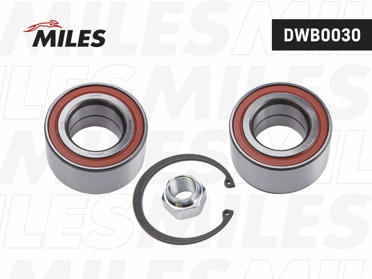 Подшипник ступ. CHEVROLET LACETTI/NUBIRA/EPICA/REZZO 00- пер, MILES DWB0030