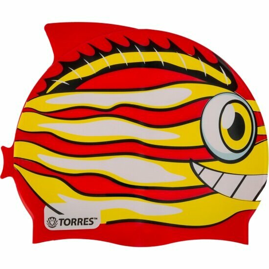 Шапочка для плавания детская Torres Junior, SW-12206RD, красный, силикон