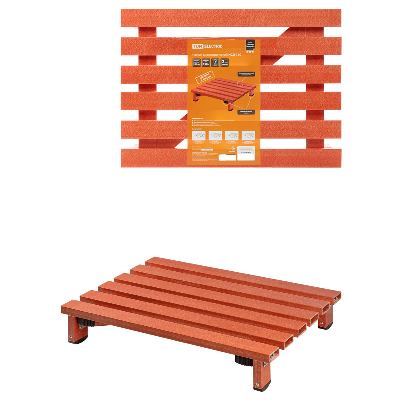 Настил диэлектрический стеклопластик, до 50 кВ ЭкспертЭлектрик, TDM SQ1028-0694 (1 шт.)