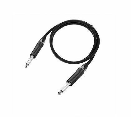 Кабель инструментальный, 6.35мм моно, 5м, SHNOOR IC124-JMJM-B-5m