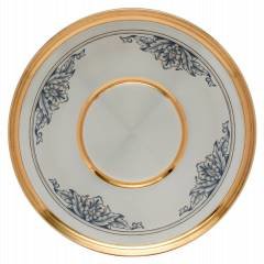 Серебряный поднос Золоченый