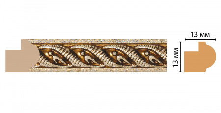 Багет Decomaster 118-17 В13х13хД2400 мм / Декомастер.