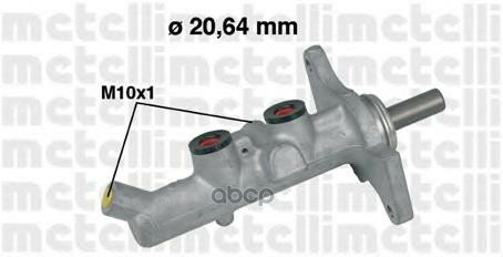 Главный тормозной цилиндр Toyota Corolla 2002- Metelli арт. 050592