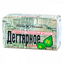 Набор из 3 штук Мыло туалетное дегтярное 140г пленка