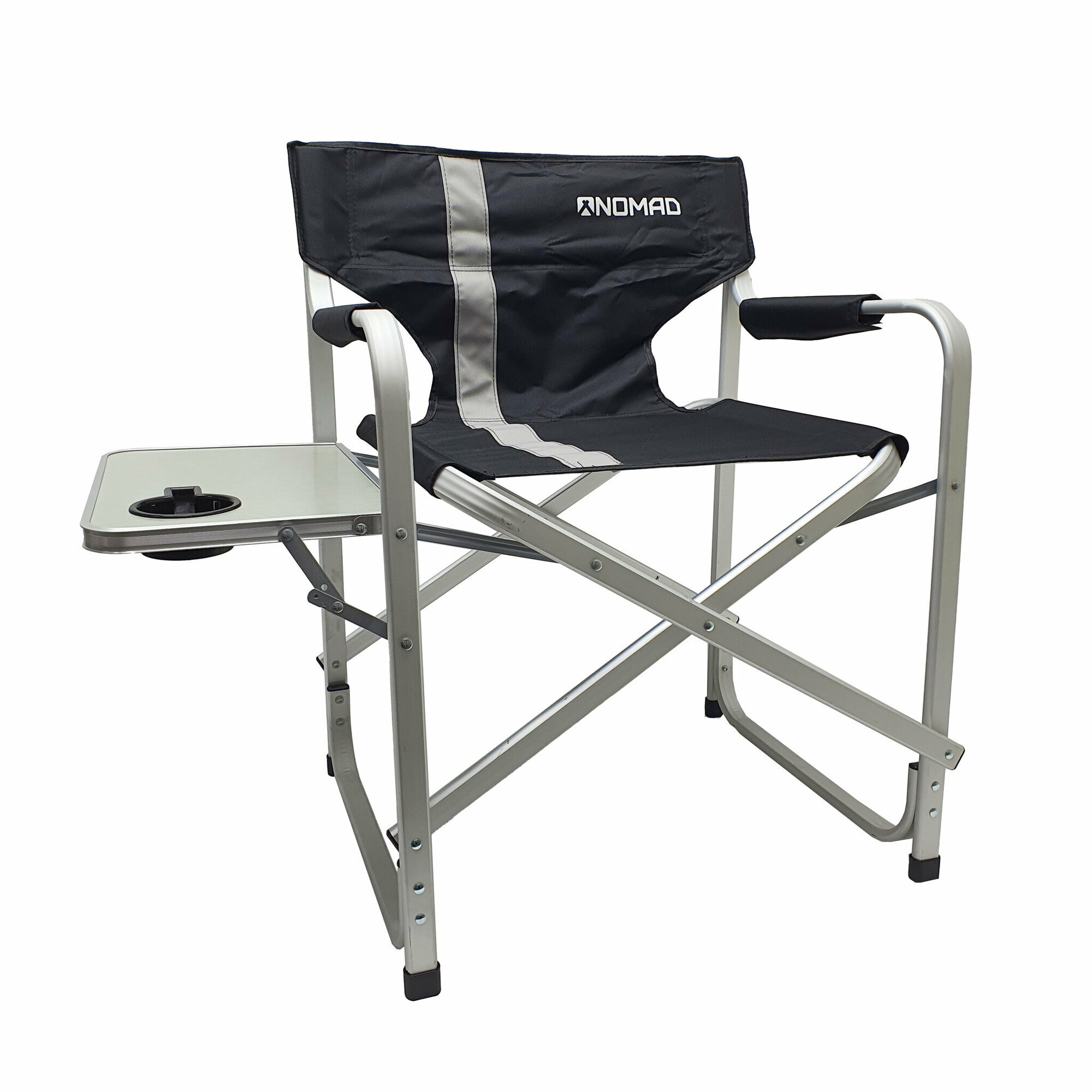 Кресло складное NOMAD, до 100 кг, с регулируемыми ножками, черное, 3.3 кг