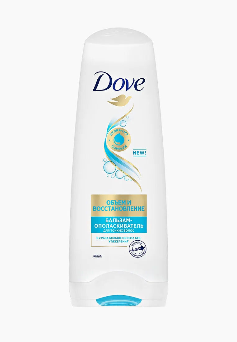 Бальзам-ополаскиватель для тонких волос DOVE Восстановление и объем, 200 мл