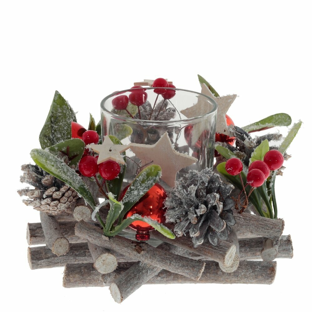 Подсвечник, D 6 см, L16 W16 H9 см