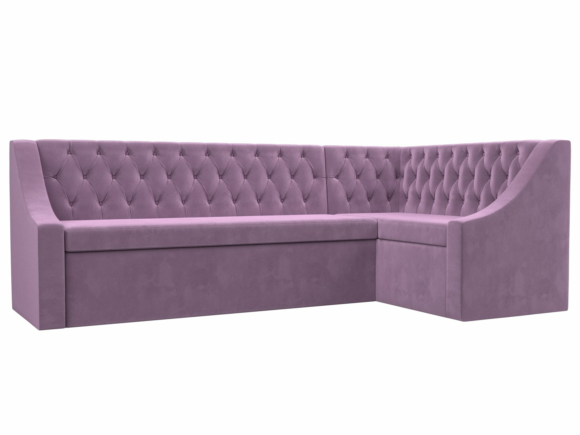 Кухонный угловой диван Мерлин правый угол, Микровельвет, Модель 109420