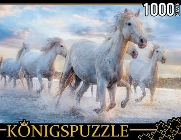 ПазлыKONIGSPUZZLE 1000 деталей. Дикий табун камаргу ГИK1000-0646, (Рыжий кот) ()