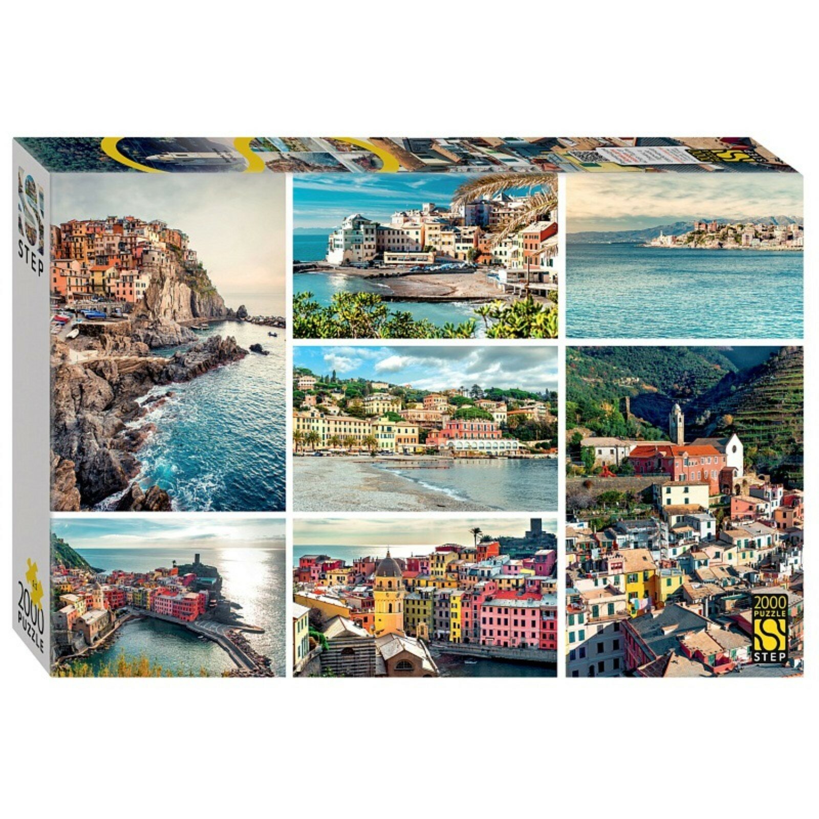 Пазл Step Puzzle "Лигурия Италия", 2000 элементов, картонные детали