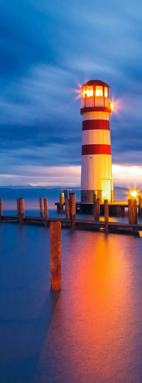 Фотообои на стену флизелиновые 3d HARMONY Свет маяка 100х270 см HD1-078 фото обои 3д