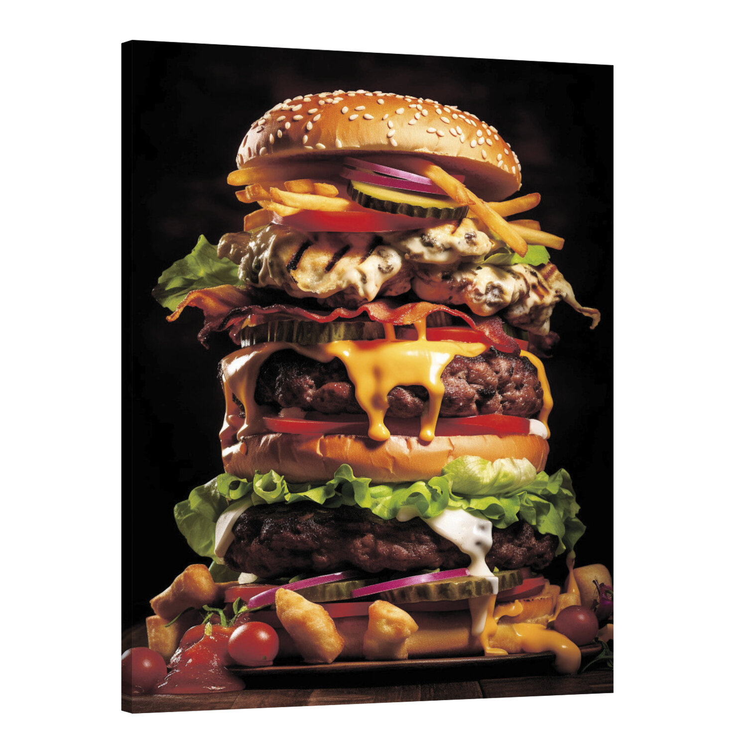 Интерьерная картина 50х70 "Сказочный обед"