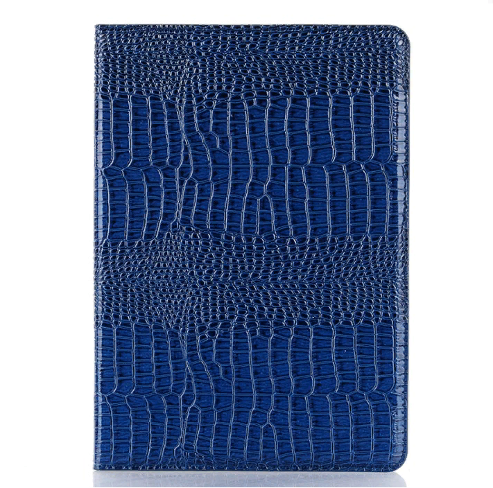 Чехол-футляр MyPads для планшета iPad Pro 2 10.5 A1701, A1709 iPad Air 3 (2019) из рельефной кожи под крокодила синий