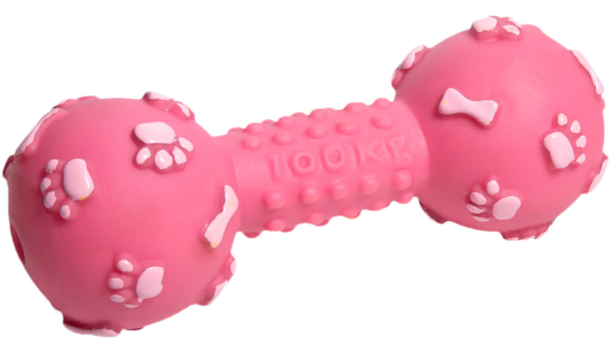 TRIOL игрушка для собак «Гантель с лапками и косточками», 14,5 см (1 шт)