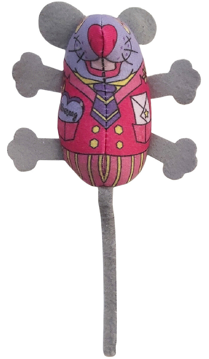 Игрушка для кошек Антицарапки Мышь с валерианой 17 см (1 шт)