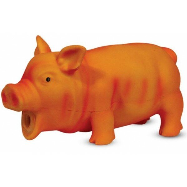 Triol Игрушка Поросенок хрюкающий из латекса, 21 см (LT105)