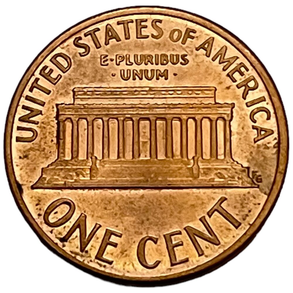 США 1 цент 1992 г. (Memorial Cent, Линкольн) (D)