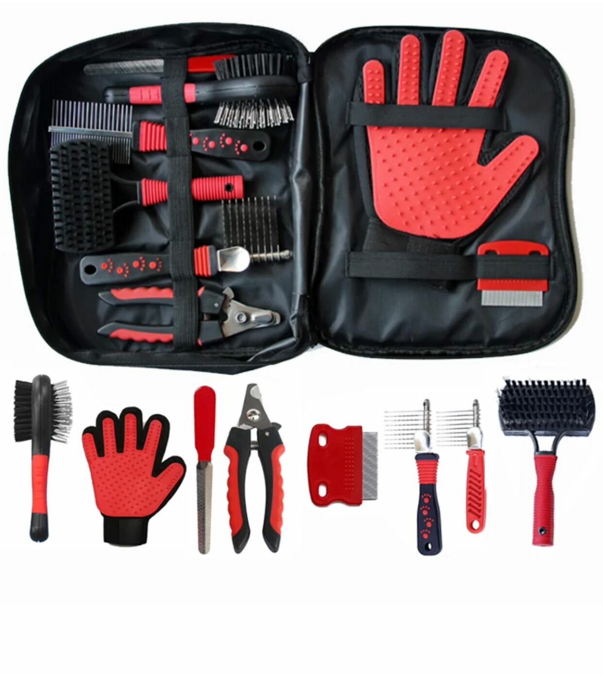 Набор для груминга и ухода за животными 9 предметов