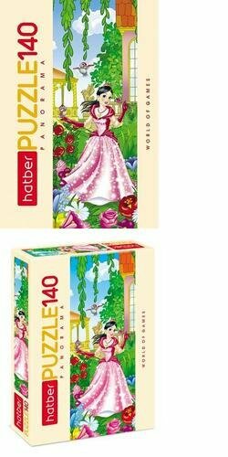 Пазлы 140 деталей. Сказочные принцессы (панорама) 140ПЗ4_09228, (Хатбер-М)